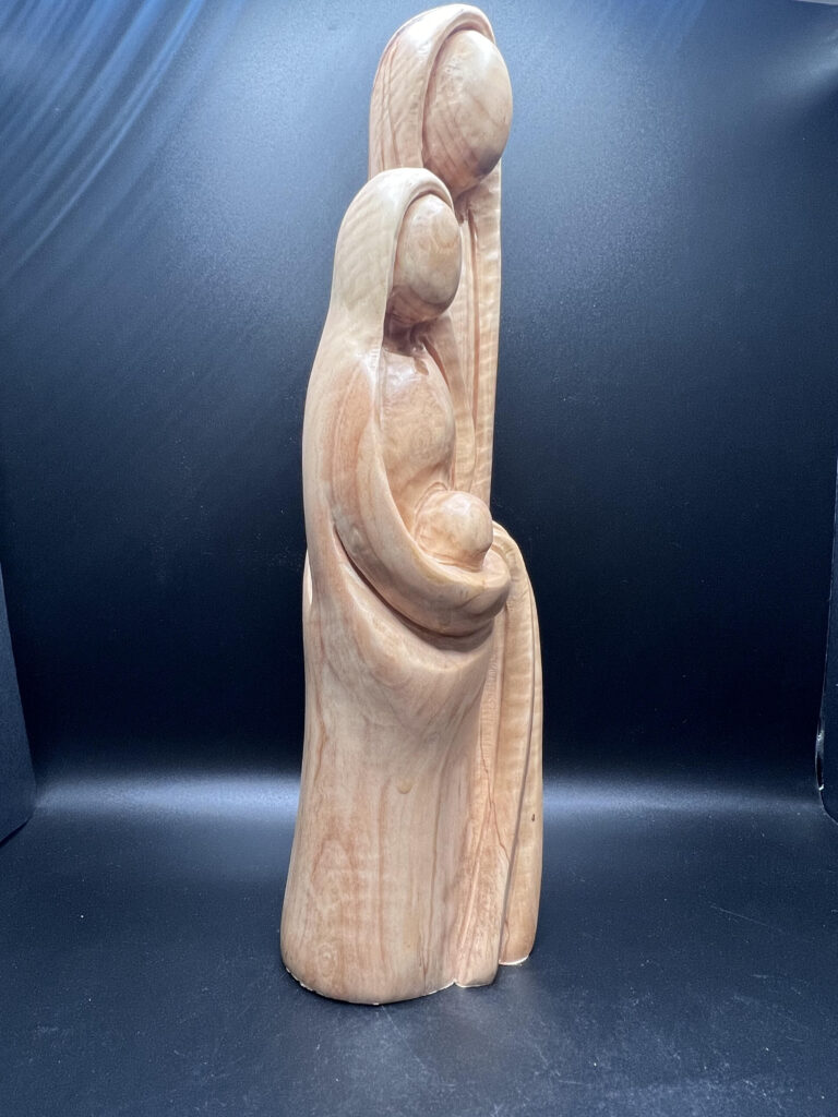 Wooden Faceless Holy Family Statue - Treasures of Jerusalem