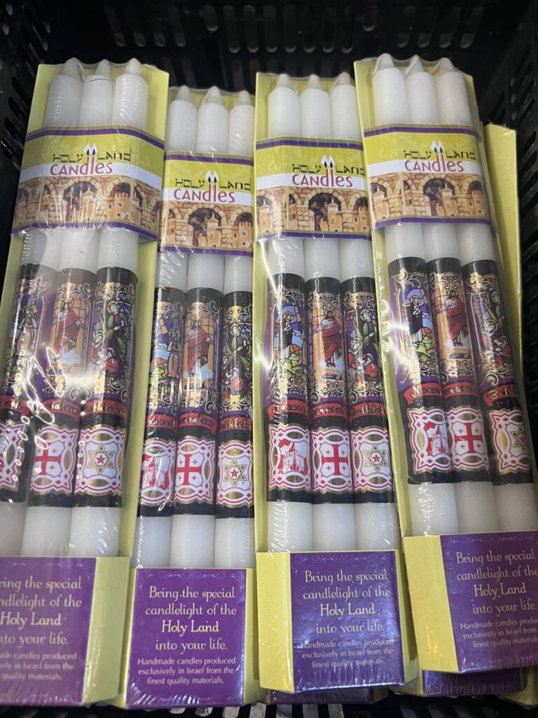 Holy Land Candles (Jerusalem-Nazareth-Bethlehem) - Treasures of Jerusalem
